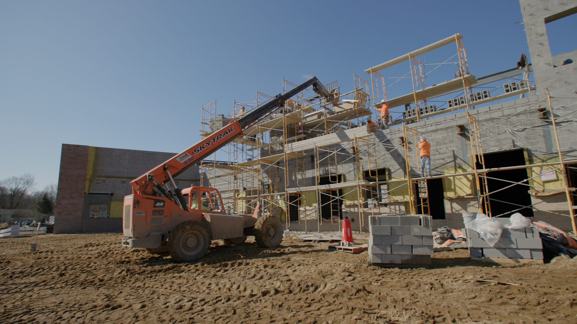 Portage Central Elementary School Construction… | Owen Ames Kimball